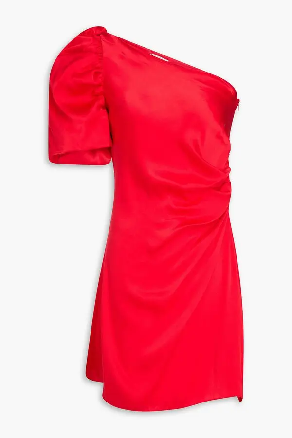 KIKA VARGAS Laverne One-shoulder Mini Dress