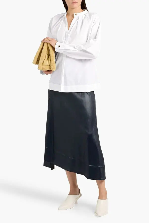 Proenza Schouler Carter Cotton-poplin Blouse - White