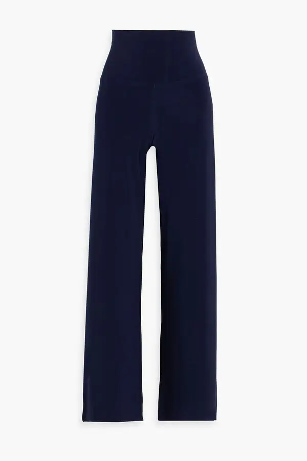Norma Kamali Stretch-jersey Straight-leg Pants