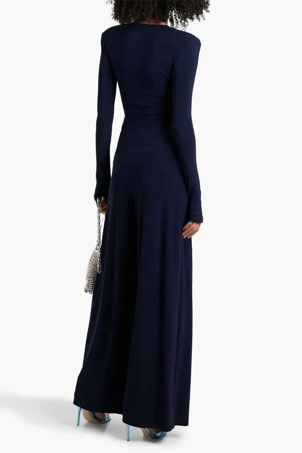 Norma Kamali Stretch-jersey Straight-leg Pants