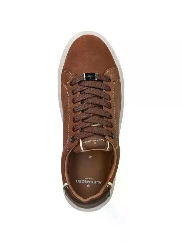 ALEXANDER SMITH London Panelled Lace-up Sneakers - Brown