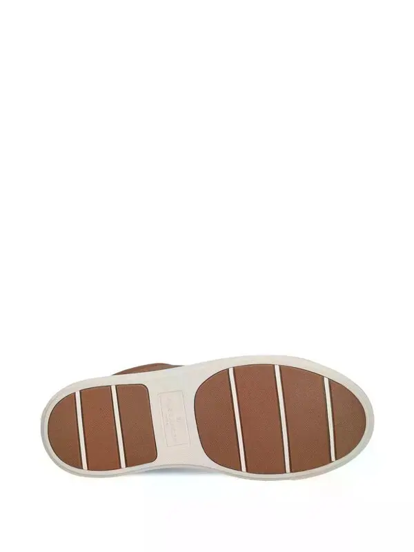 ALEXANDER SMITH London Panelled Lace-up Sneakers - Brown