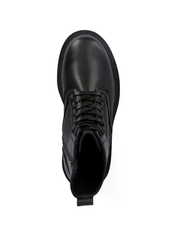 Armani Exchange Round-toe Lace-up Boots