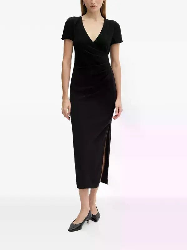 Armani Exchange V-neck Midi Dress