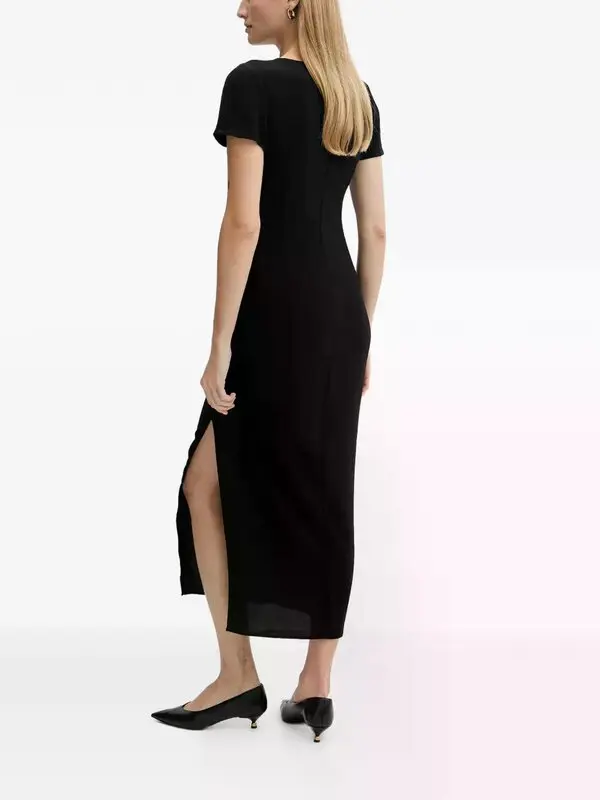 Armani Exchange V-neck Midi Dress