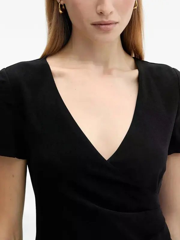 Armani Exchange V-neck Midi Dress