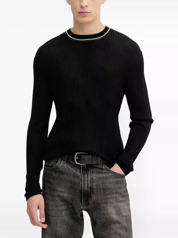 Armani Exchange Ribbed-knit Sweater