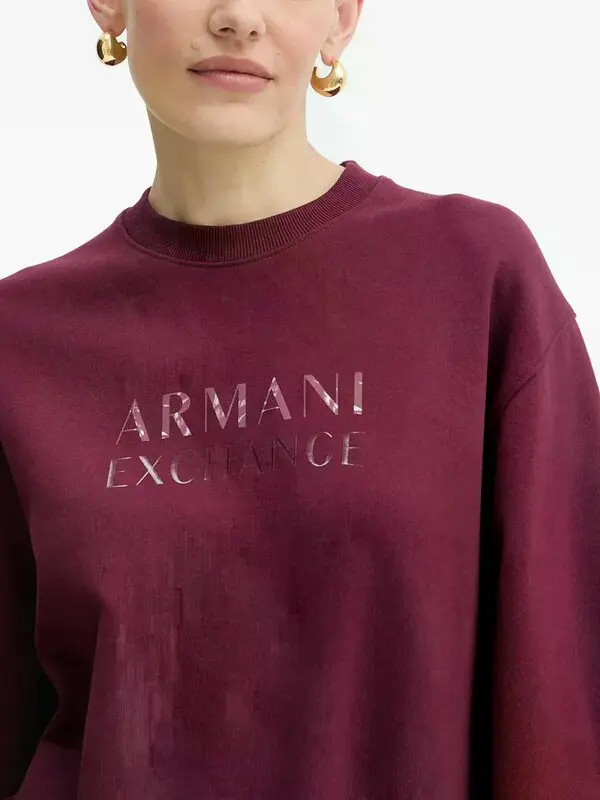 Armani Exchange Logo Crew Neck Top