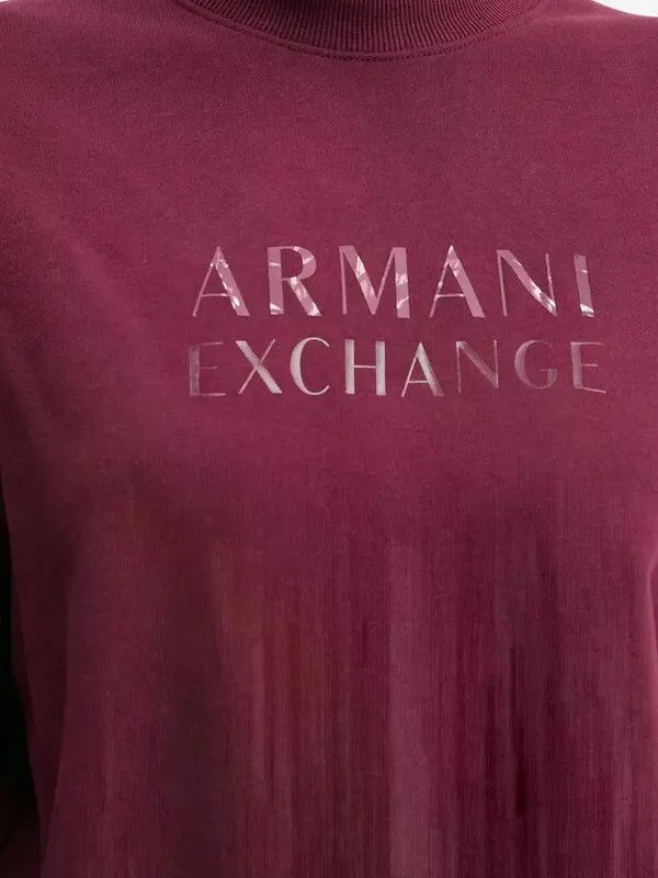 Armani Exchange Logo Crew Neck Top