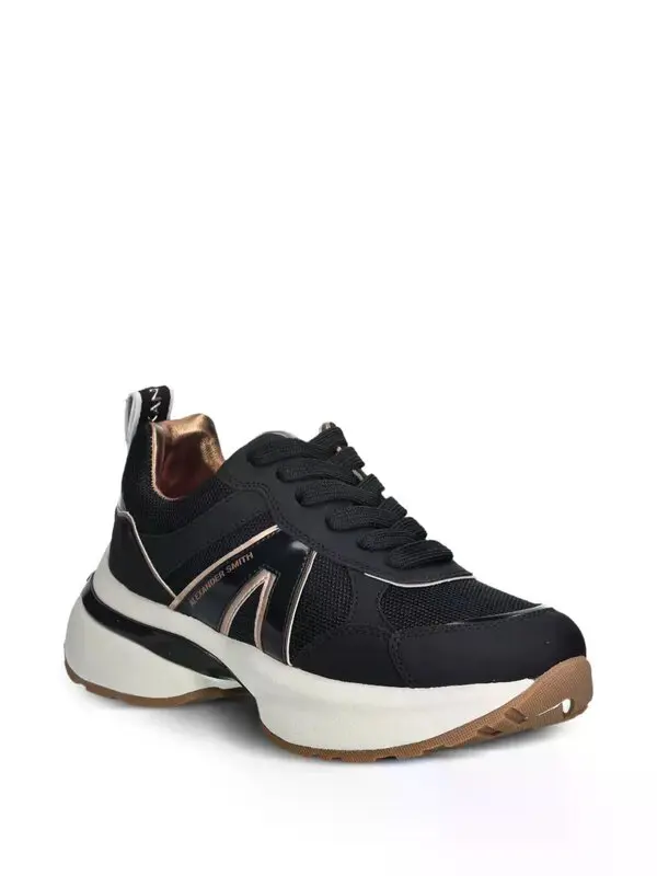 ALEXANDER SMITH Victoria Panelled Sneakers - Black