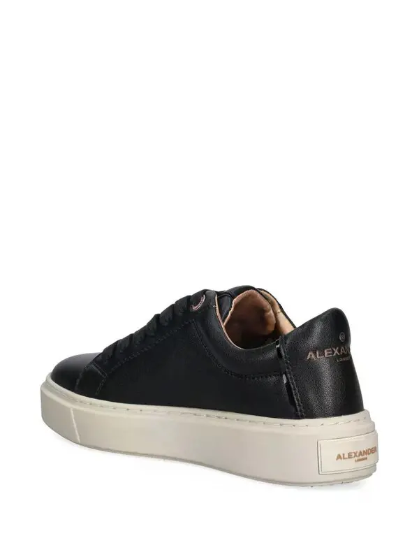 ALEXANDER SMITH Logo Plaque Sneakers - Black