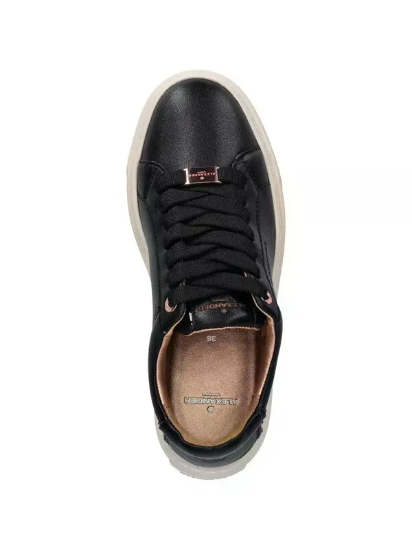 ALEXANDER SMITH Logo Plaque Sneakers - Black