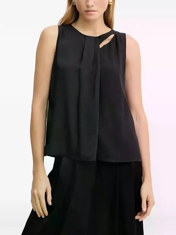 Armani Exchange Cut-out Sleeveless Blouse