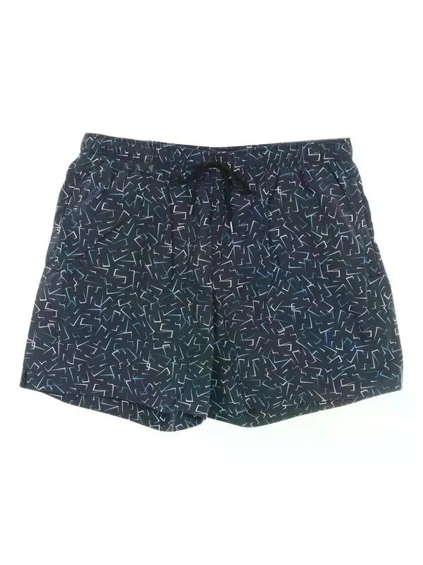 Hermès 2020s Patterned Swim Shorts - Blue