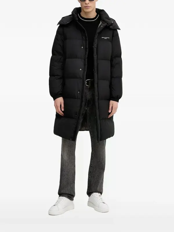 Armani Exchange Hooded Quilted Coat