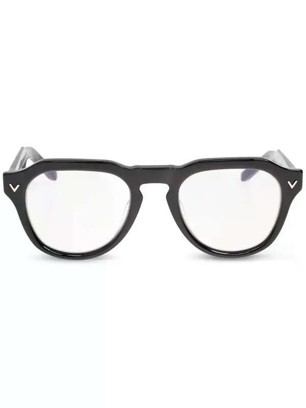 Valentino Garavani Round-frame Glasses - Black
