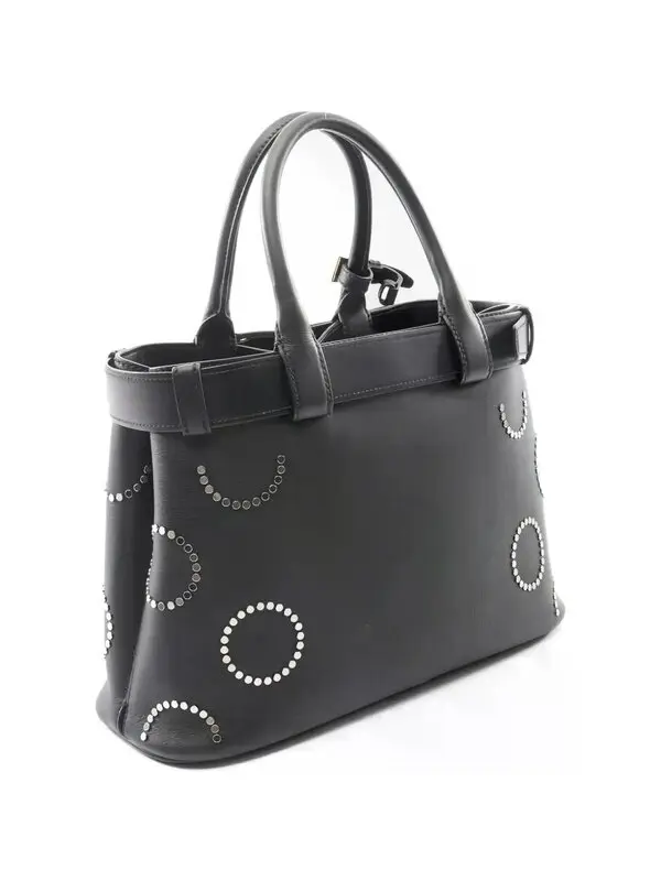 Prada Studded Buckle Tote Bag