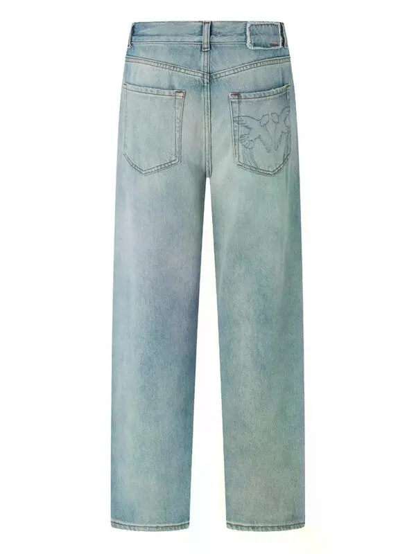 Pinko Split Detail Straight Leg Jeans