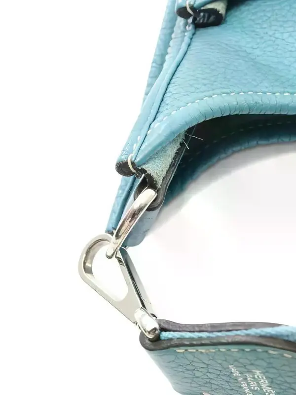 Hermès 2011 Pm Evelyn Iii Troyes Perforated Shoulder Bag - Blue
