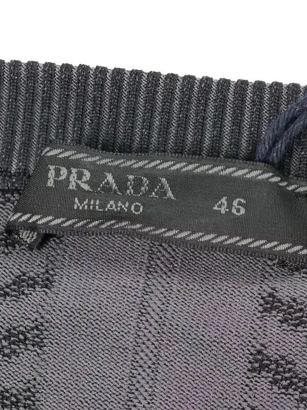 Prada Technical Knit Crewneck Sweatshirt