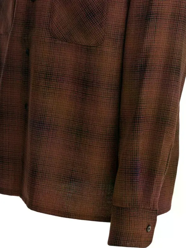 Needles Checked Pocket Shirt - Brown