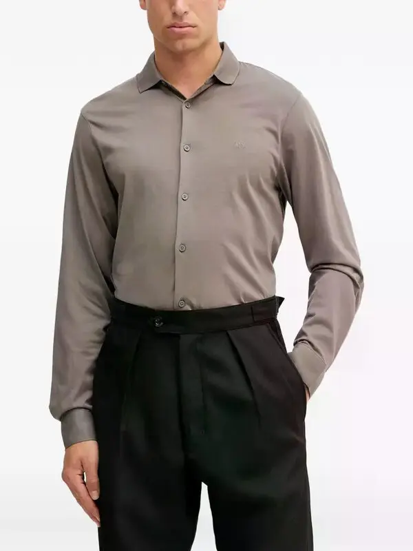 Armani Exchange Logo-embroidered Shirt