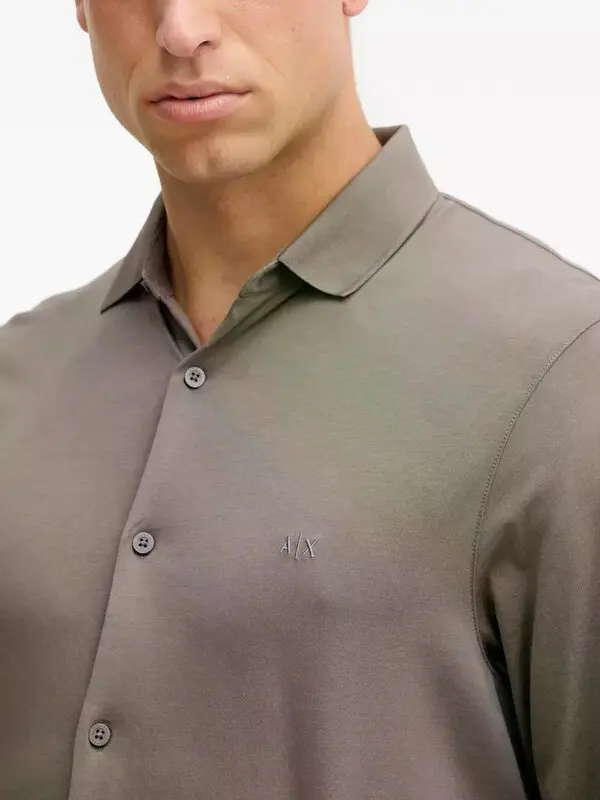 Armani Exchange Logo-embroidered Shirt