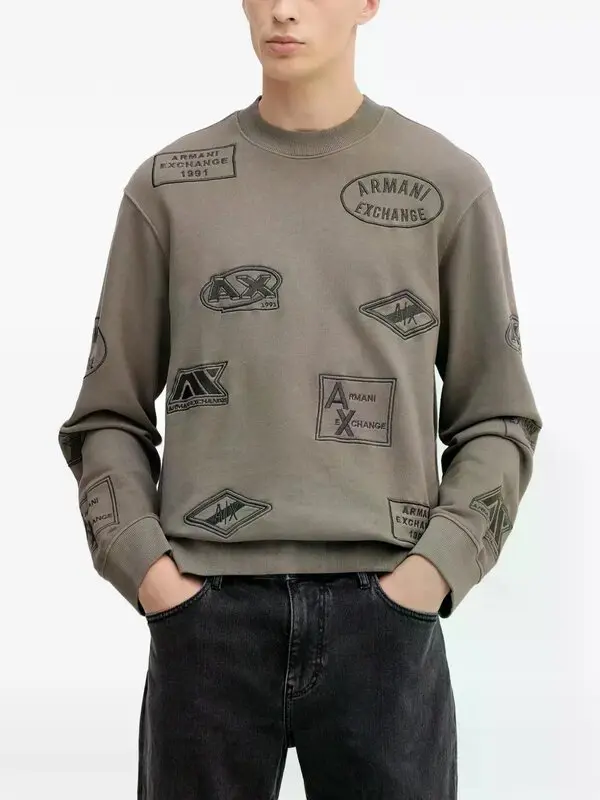 Armani Exchange Logo-embroidered Sweatshirt