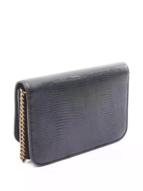Balenciaga 2010 B Bead Dot Chain Leather Wallet