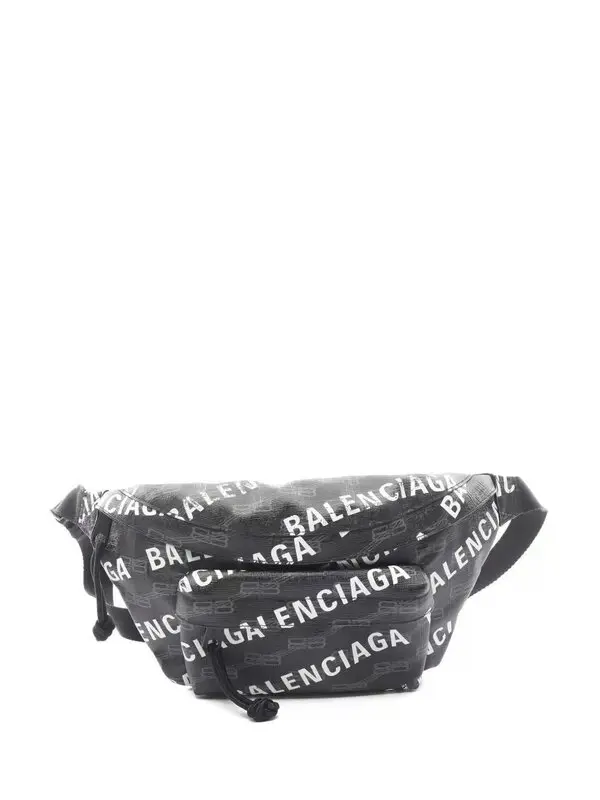 Balenciaga 2000s Signature Belt Bag - Black