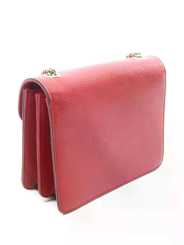 Gucci Leather Shoulder Bag - Red