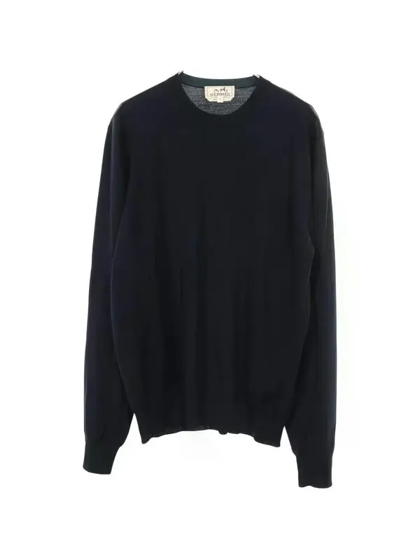 Hermès 2000s Knit Crew-neck Sweater - Blue