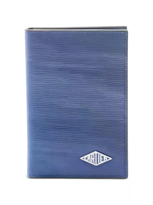 CARTIER Lozange 4 Leather Cardholder - Blue