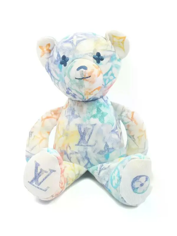LOUIS VUITTON 2020 Doudou Louis Monogram Teddy Bear - White