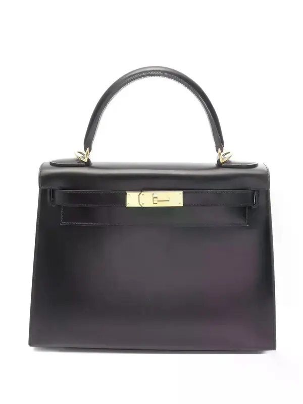 Hermès 28 Kelly External-stitching Tote Bag - Black