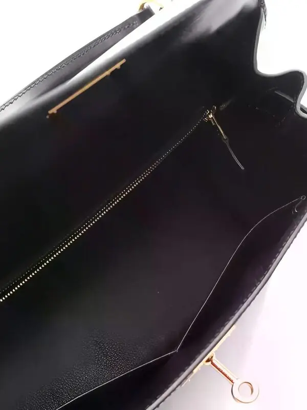Hermès 28 Kelly External-stitching Tote Bag - Black