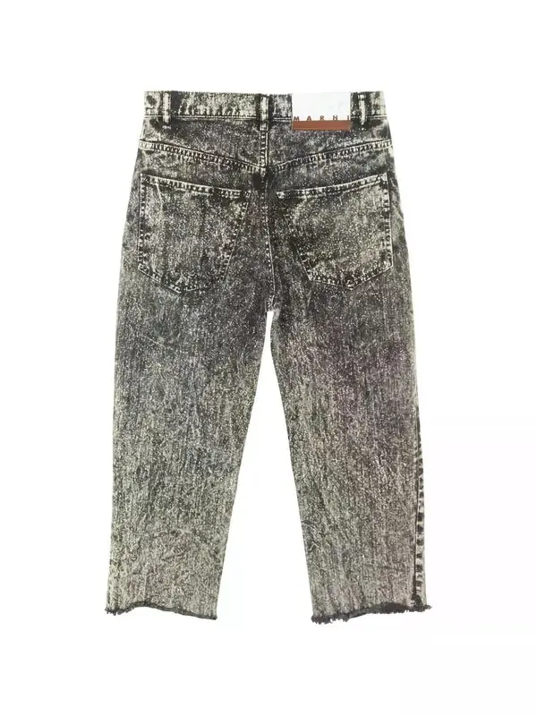 Marni 2010s Denim Pants With Frayed Hem