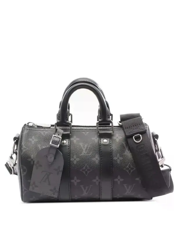 LOUIS VUITTON Keepall Bandouliere 25 Tote - Black