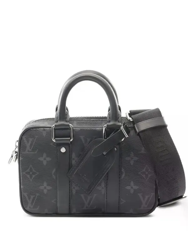LOUIS VUITTON 2021 Nano Monogram Eclipse Tote Bag - Black