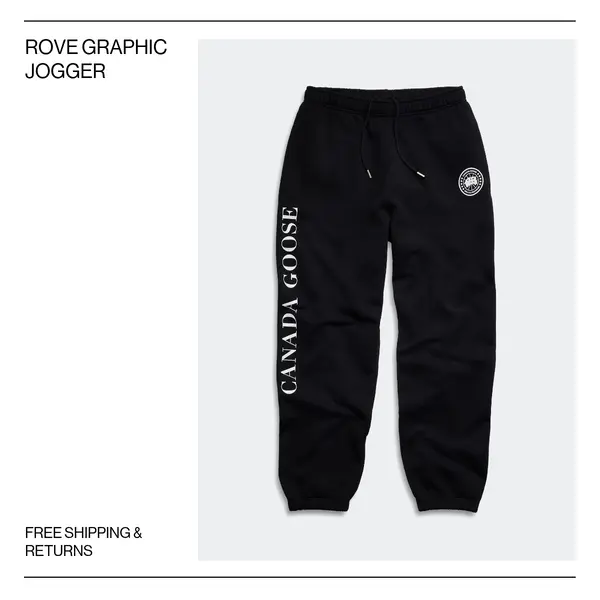 Canada Goose Rove Graphic Jogger - Black