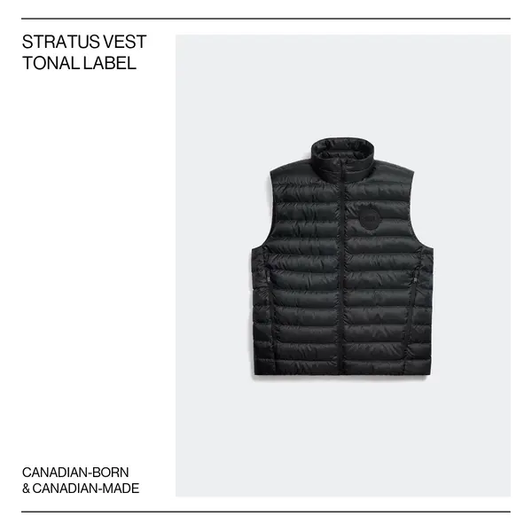 Canada Goose Stratus Vest Tonal Label - Black