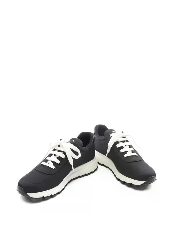 Prada 2010s Logo Leather Sneakers