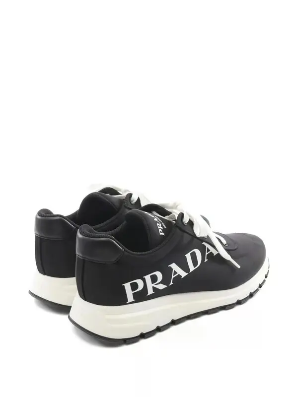 Prada 2010s Logo Leather Sneakers