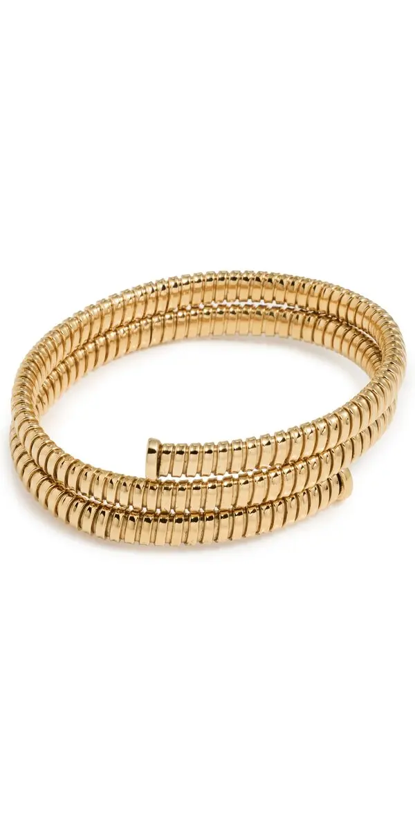 IVI LOS ANGELES Gaia Triple Twist Bracelet - Yellow Gold