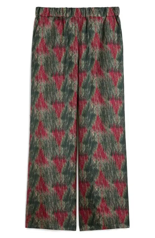 MM BY MAX MARA Abstract Print Silk Pants