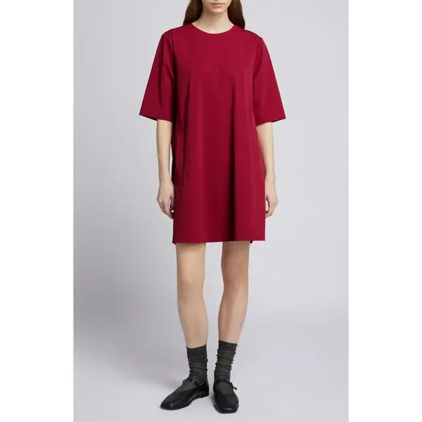 MM BY MAX MARA Pigna Jersey Shift Dress - Dark Red