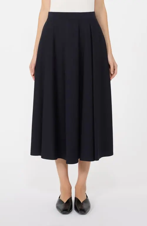 MM BY MAX MARA Aquila Pleated Jersey Midi Skirt