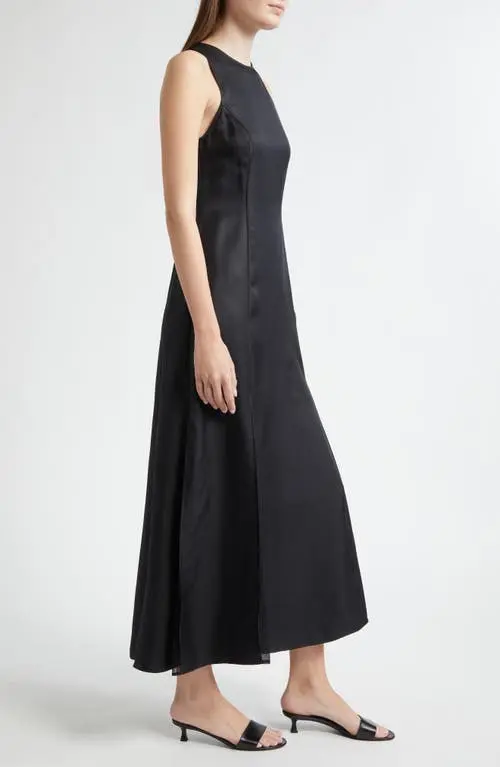 Loulou De Saison Iraka Silk Twill Midi Dress