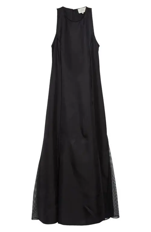 Loulou De Saison Iraka Silk Twill Midi Dress