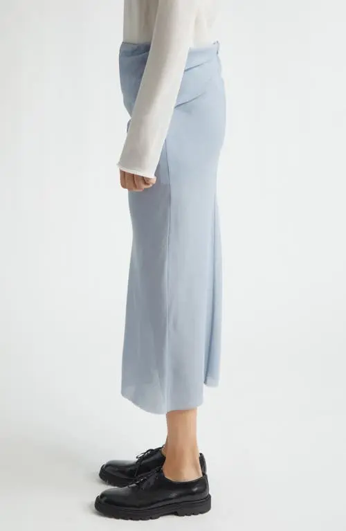 RIER Draped Bias-cut Wool Skirt